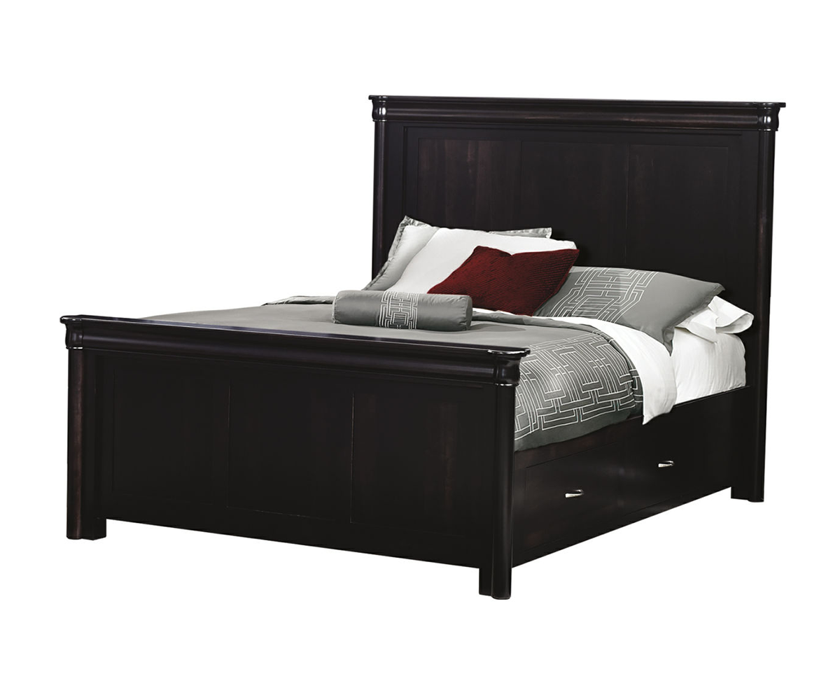 Highland Ridge Bed with Storage Rails | Patterson's Amish Furniture